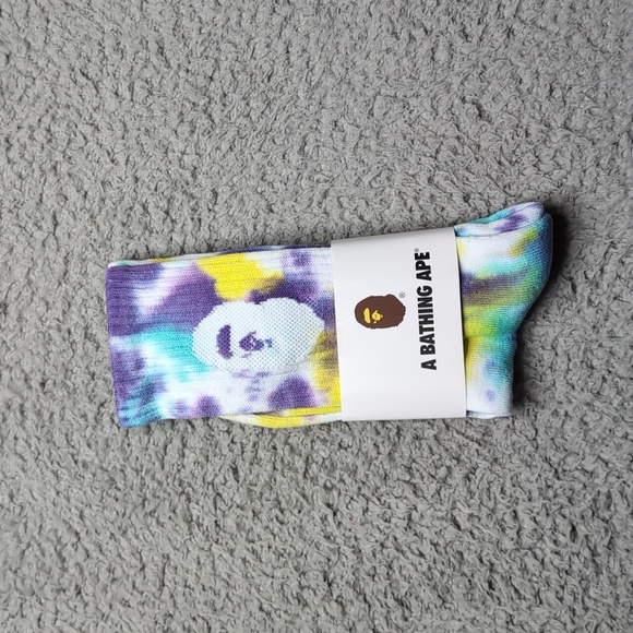 Bape | Underwear & Socks | Bape Crew Socks Ape Head Logo Mens Womens ...